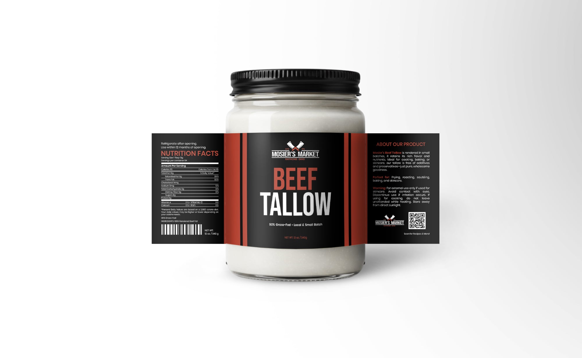 Beef Tallow 90% Grass Fed Small Batch – Mosier's Market